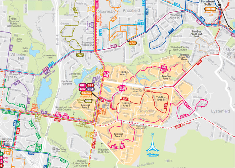 Rowville rail | Charting Transport