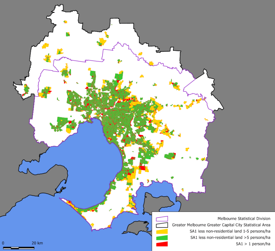 A first look at 2011 Melbourne residential density, and how it has ...
