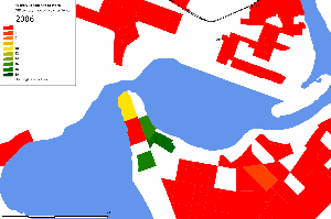 Spatial changes in Perth journey to work 2006-2011 | Charting Transport