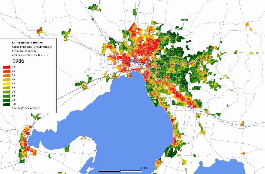 Visualising the changing socio-economic landscape of Melbourne ...