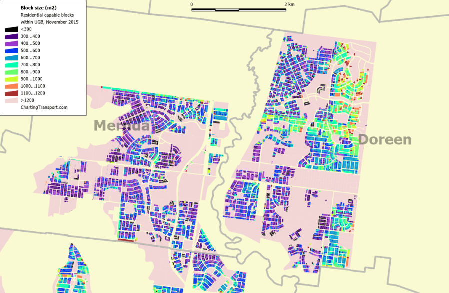 Are Melbourne’s suburbs full of quarter acre blocks? | Charting Transport