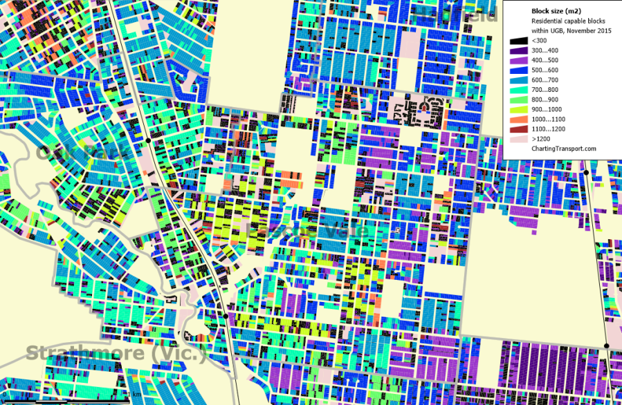 Are Melbourne’s suburbs full of quarter acre blocks? | Charting Transport