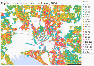 How is Melbourne’s population density changing? (2006-2016) | Charting ...