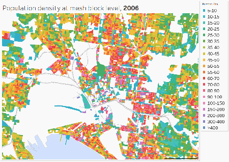 How is Melbourne’s population density changing? (2006-2016) | Charting ...