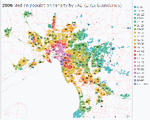 How is Melbourne’s population density changing? (2006-2016) | Charting ...