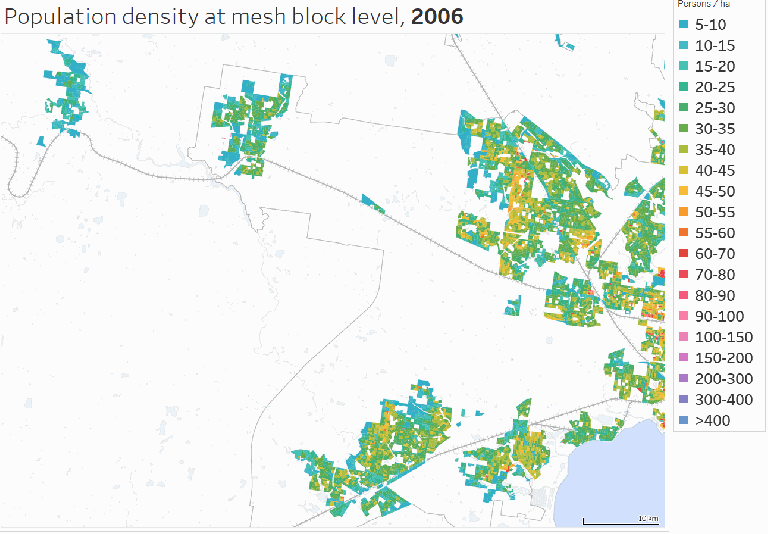 How is Melbourne’s population density changing? (2006-2016) | Charting ...