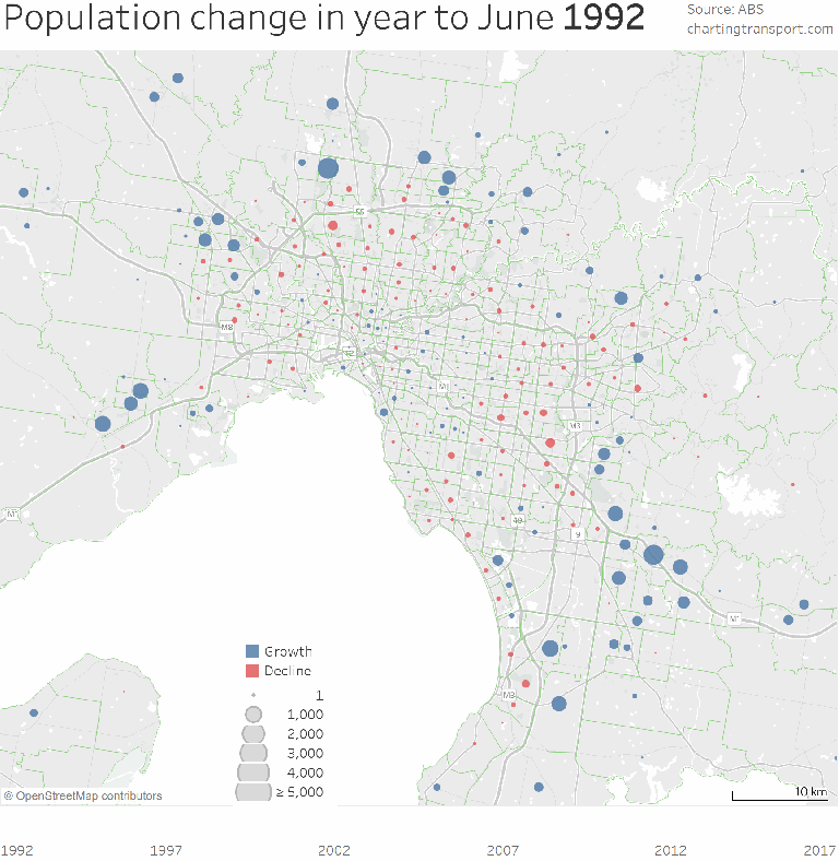 Where is population growth happening in Australia? | Charting Transport
