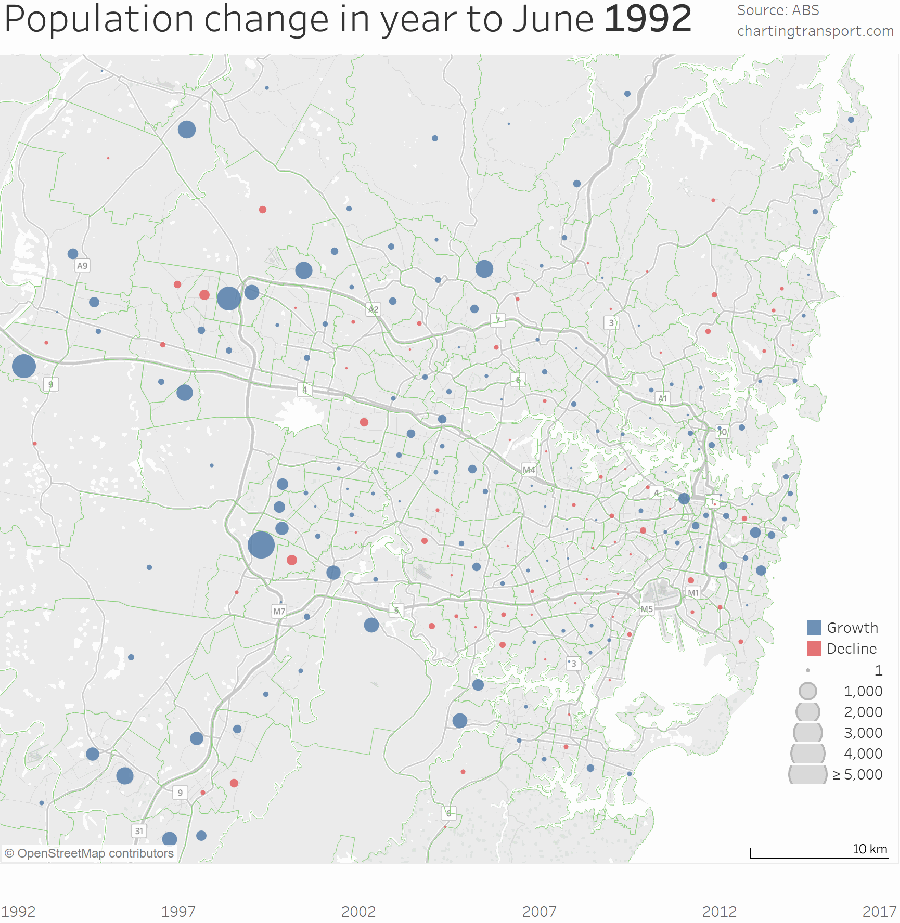 Where is population growth happening in Australia? | Charting Transport