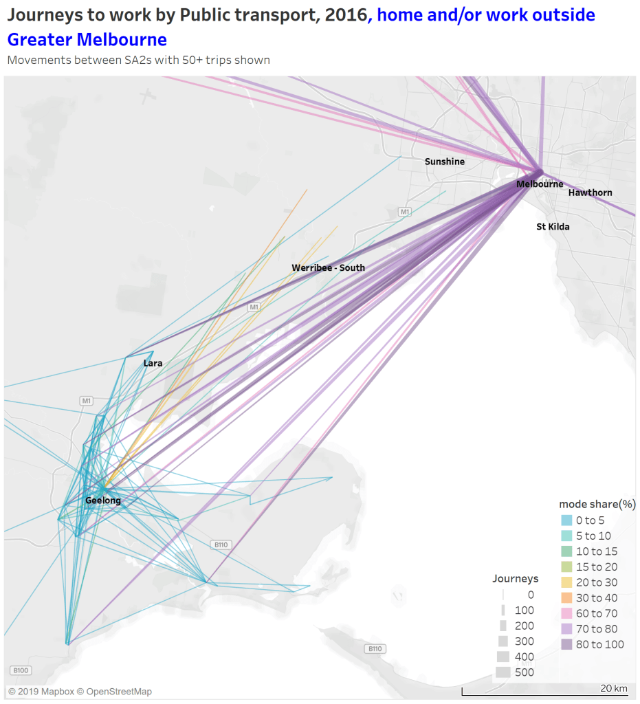 Mapping Melbourne’s journeys to work | Charting Transport