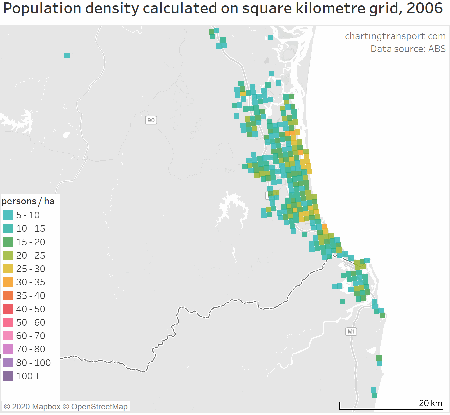 How is density changing in Australian cities? (2nd edition) | Charting ...