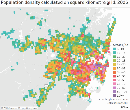 How is density changing in Australian cities? (2nd edition) | Charting ...