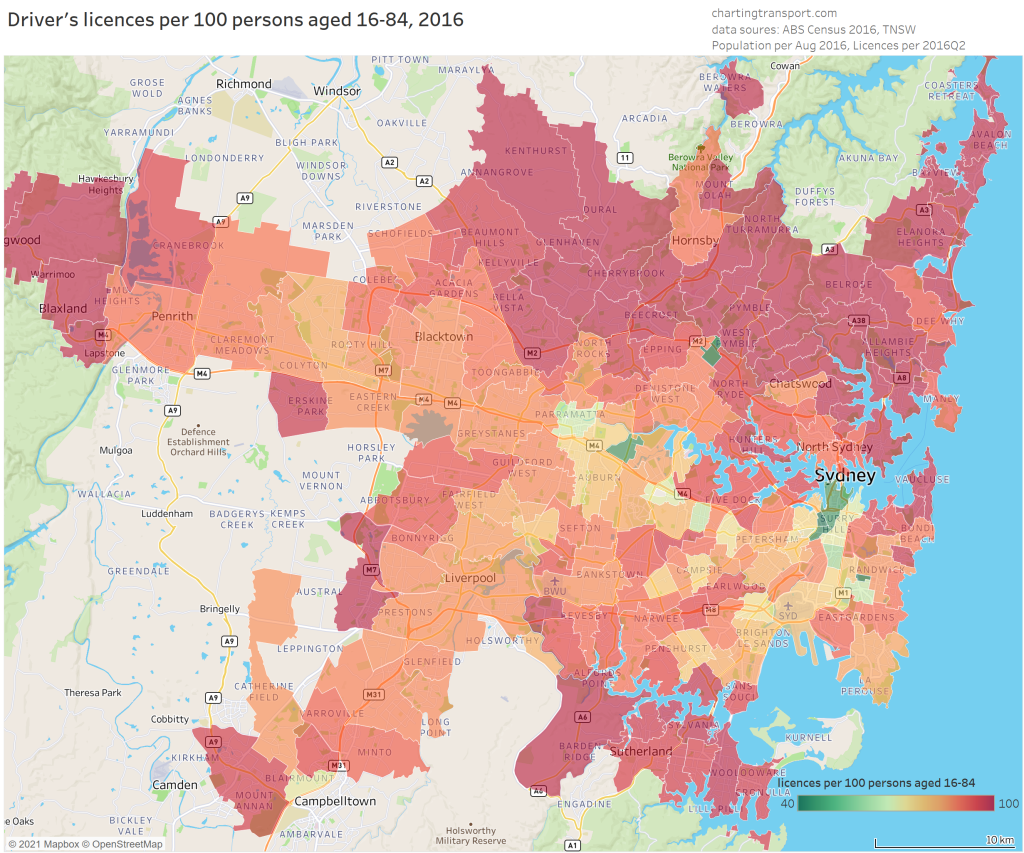 How and why does driver’s licence ownership vary across Sydney ...