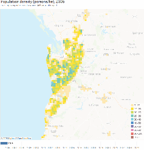 Trends in major city population density | Charting Transport
