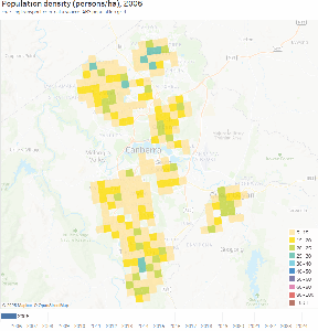 Trends in major city population density | Charting Transport