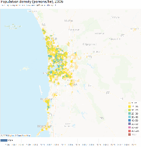 Trends in major city population density | Charting Transport